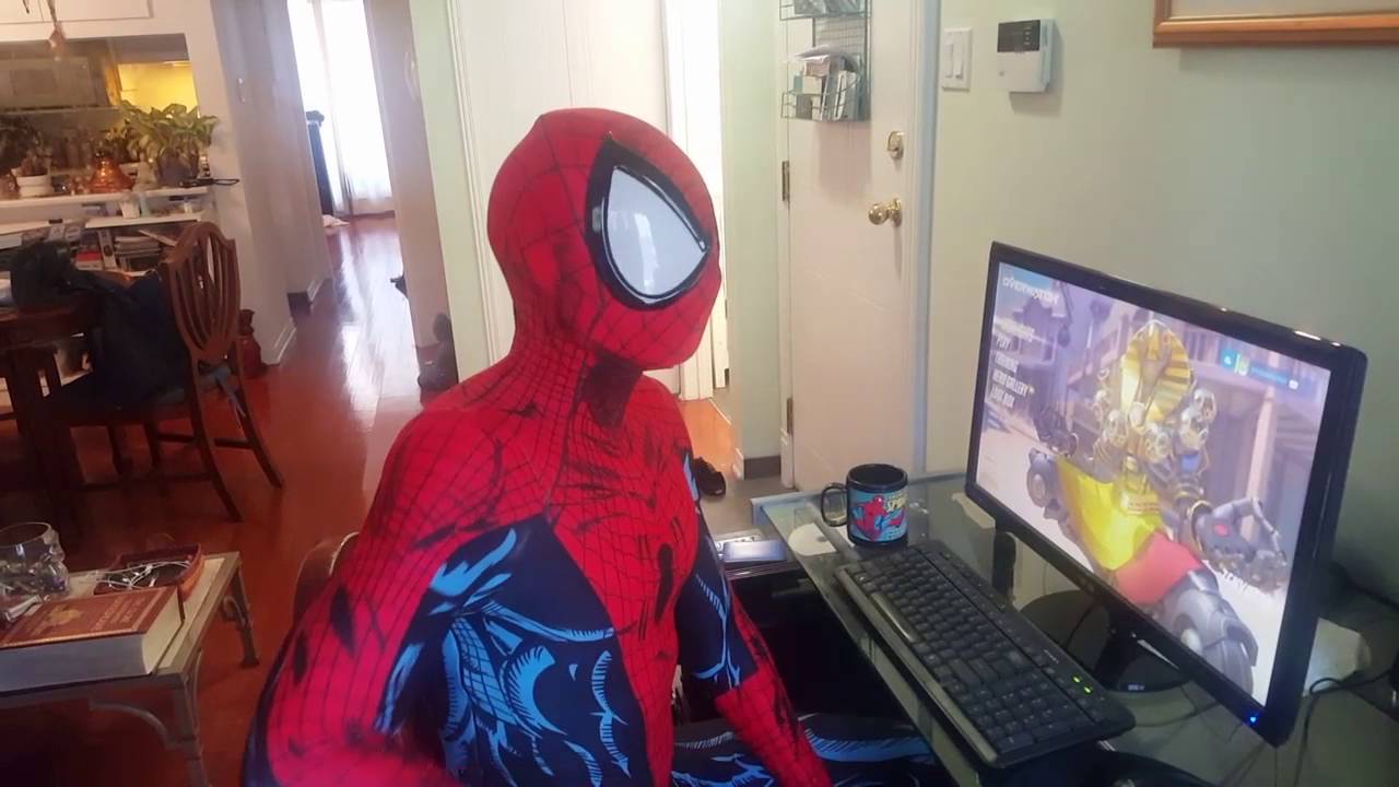 Spider-Man plays Overwatch - Widowmaker - YouTube