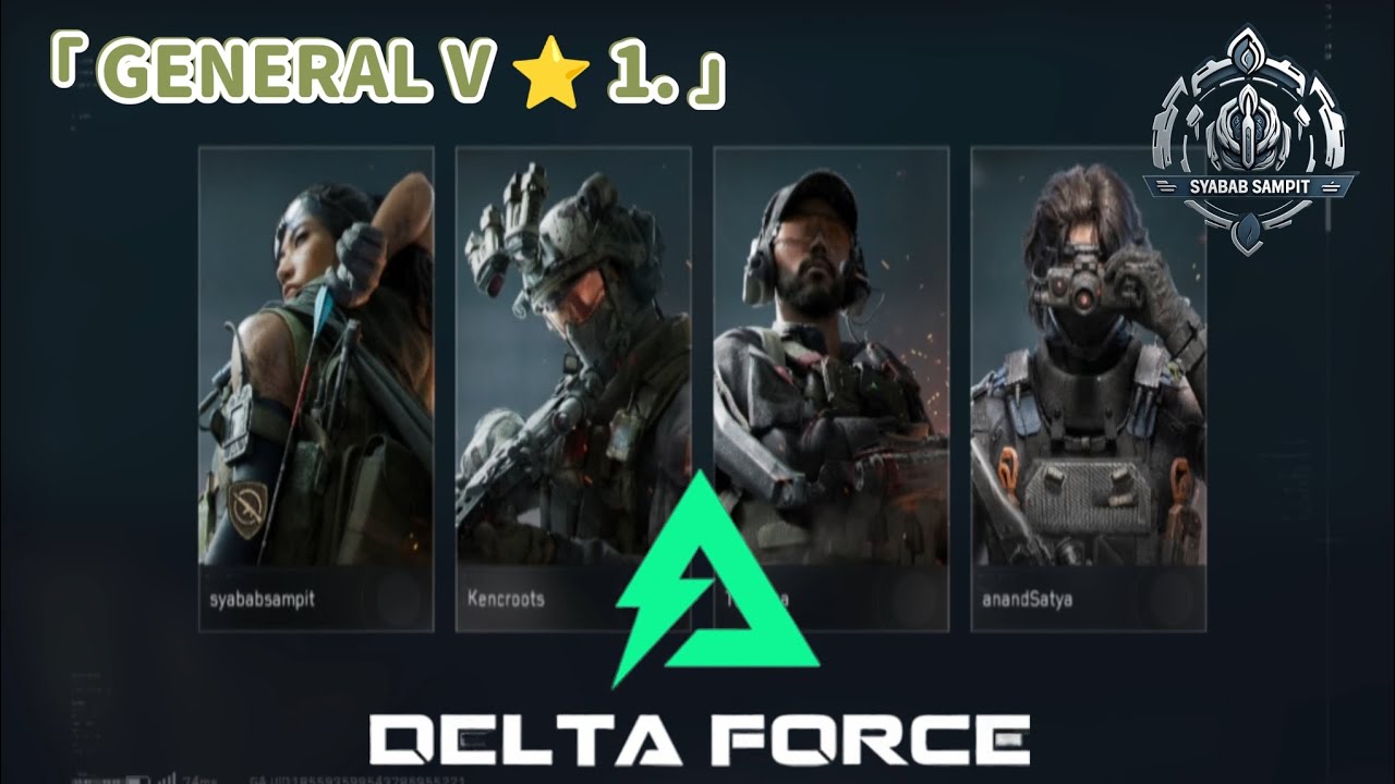 Delta force pangkat GENERAL V ⭐ 1 role DEFENDER map HAAVK - YouTube