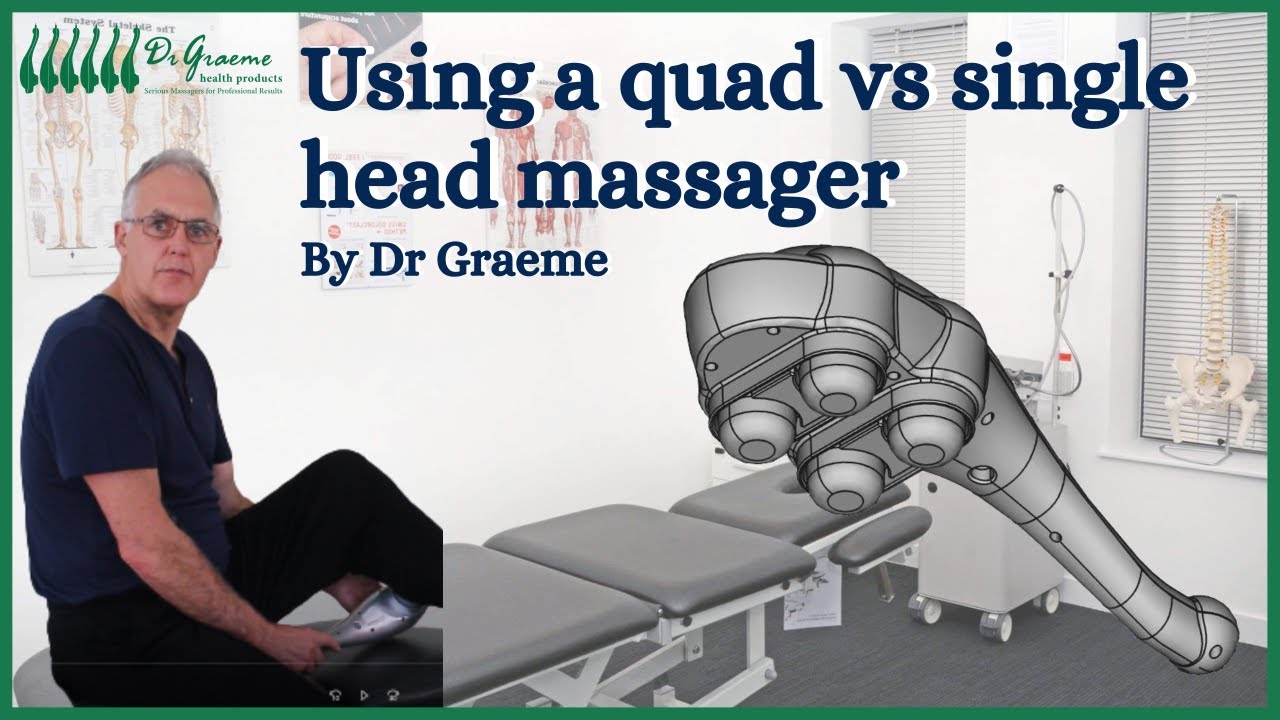 Using a quad head massager vs a single head massager - YouTube
