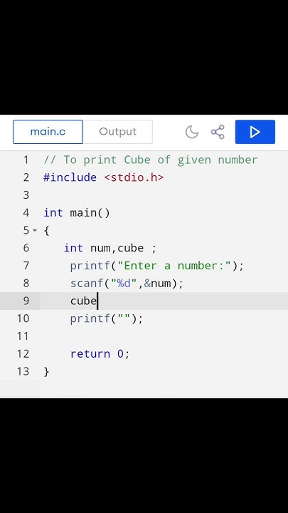 Cube Of Given Number Using C Language Coding Programming Learncodingeasily Youtube