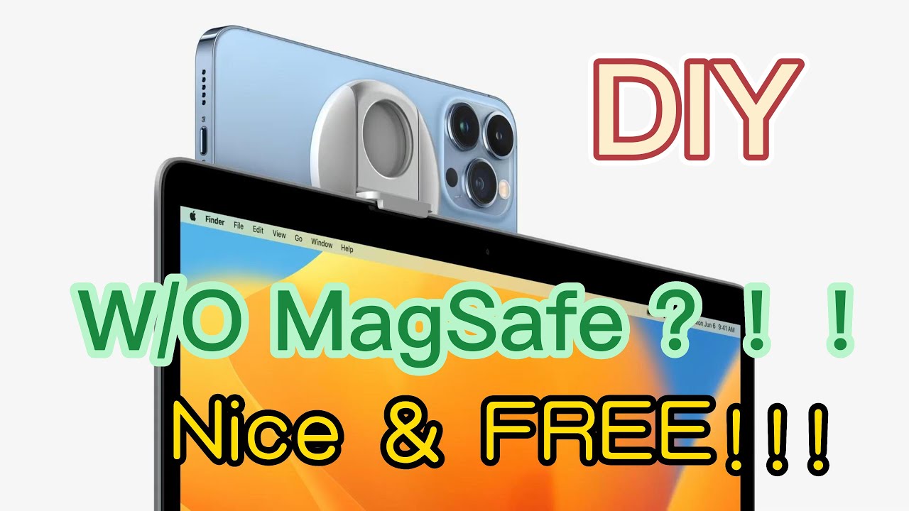 Free!? iPhone Continuity Camera Mount even without MagSafe DIY! I CAN ...