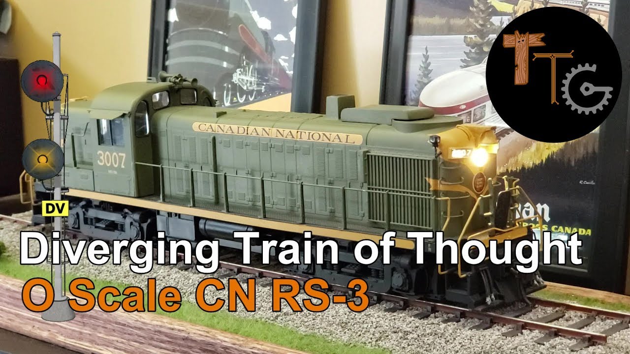 O Scale CN RS-3 - YouTube