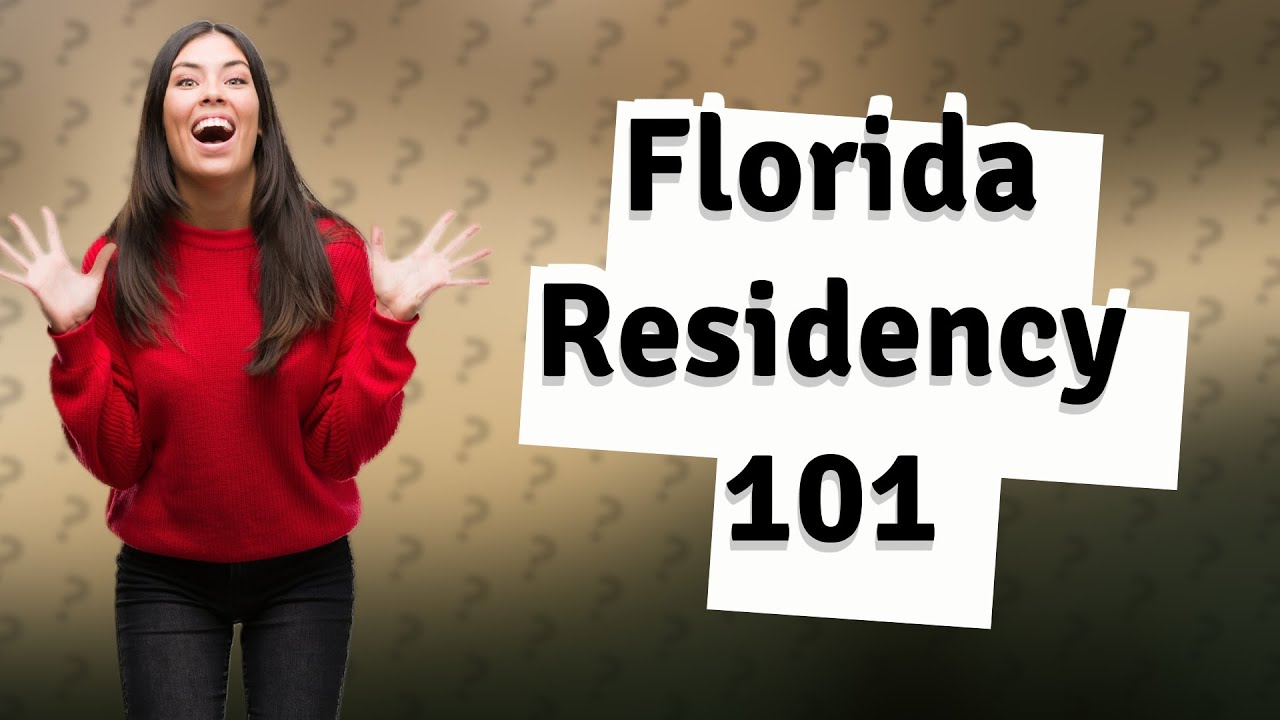 What counts as Florida residency? - YouTube