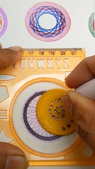 Part 605 || Incredible Black And Purple Circle Spirograh Pattern # ...