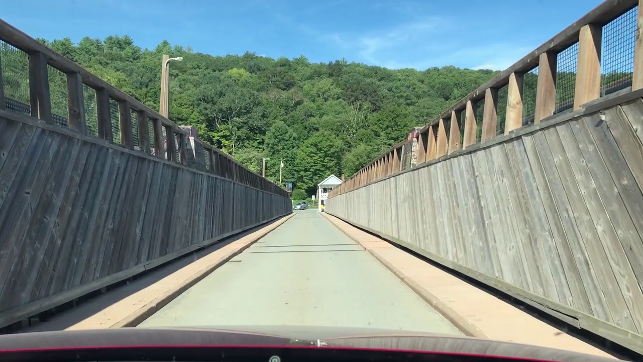 A Drive across the Roebling's Delaware Aqueduct - YouTube