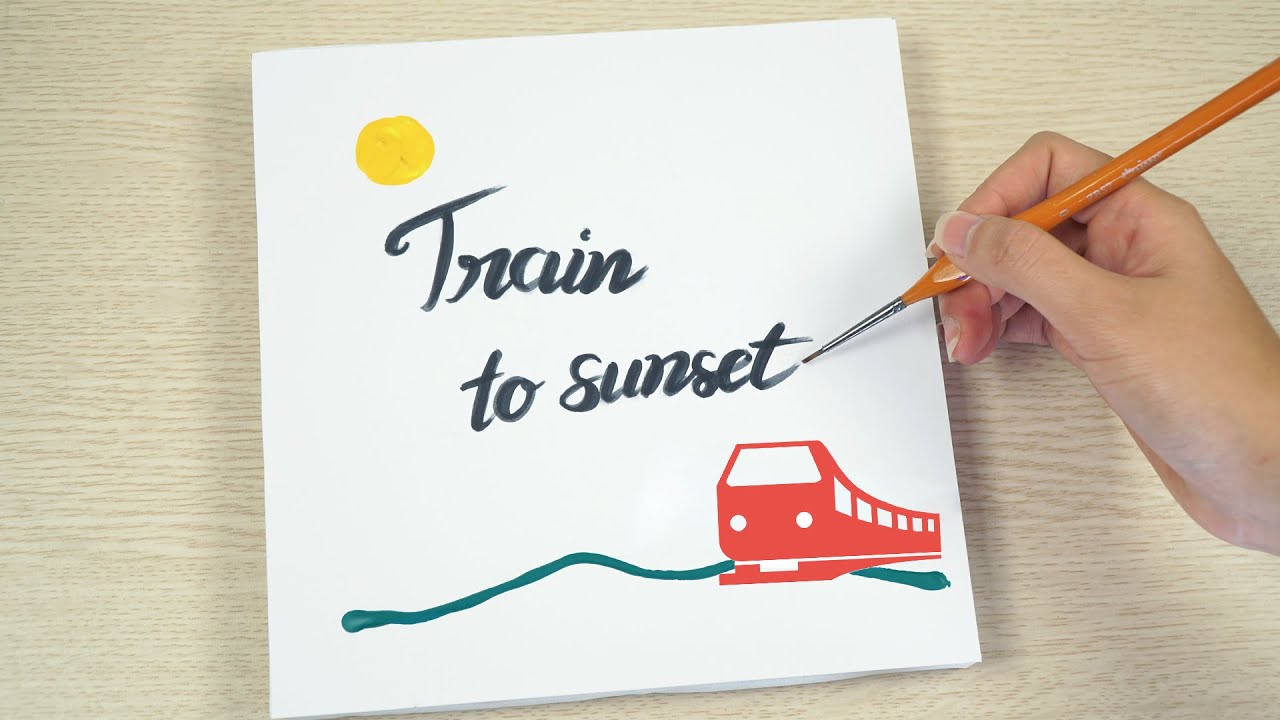 Daily Challenge #51/Train To Sunset /Front Of Beautiful Sunset Sky ...