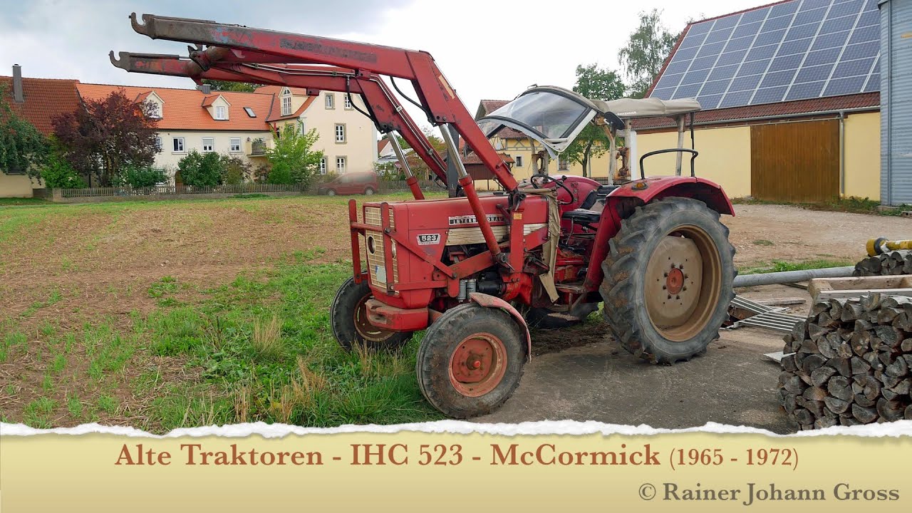 Alte Traktoren - IHC 523 - McCormick (1965-1972) - YouTube