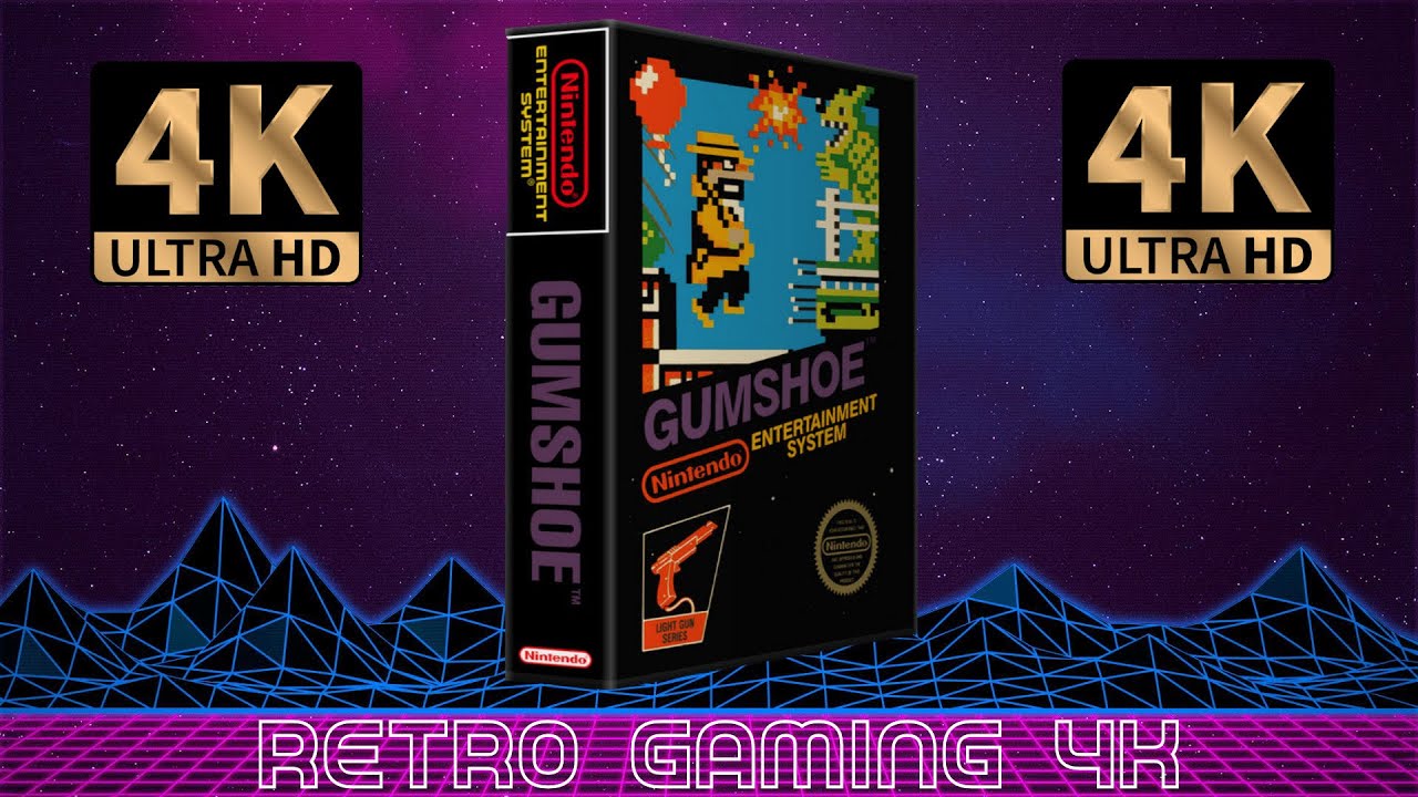 Gumshoe (1986) Nintendo NES retro video game intro / demo [4K 60FPS UHD ...