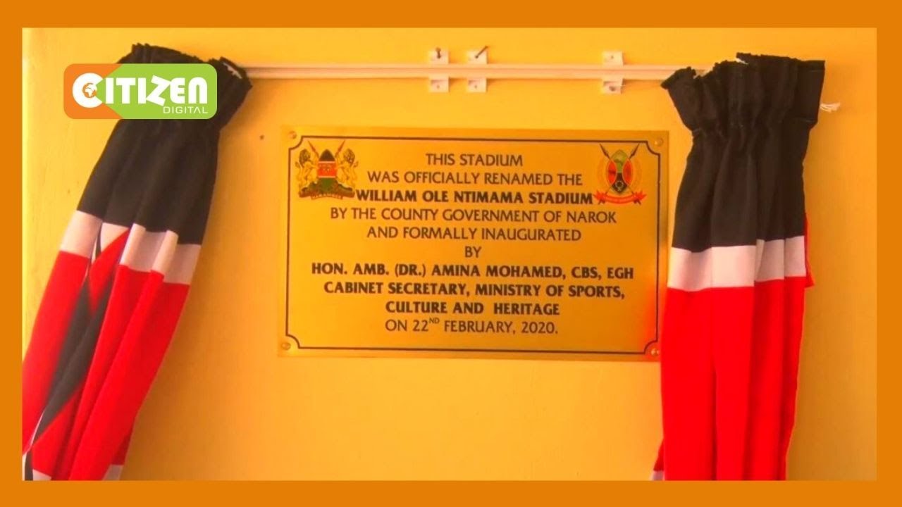 Narok Stadium renamed William Ole Ntimama - YouTube