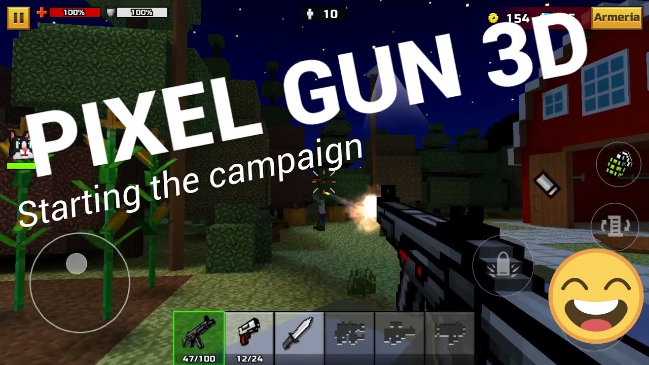 PIXEL GUN 3D - Starting The Campaign - Enpezando La Campaña - YouTube