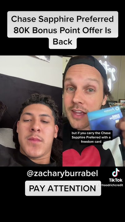 Chase Sapphire Preferred 80K Bonus Point Offer Is Back - YouTube