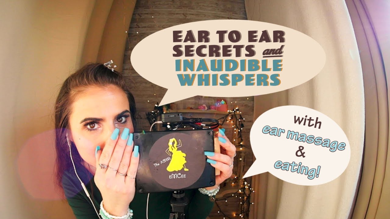 ASMR Ear to Ear Secrets & Inaudible Whispers (with ear massage & ear ...