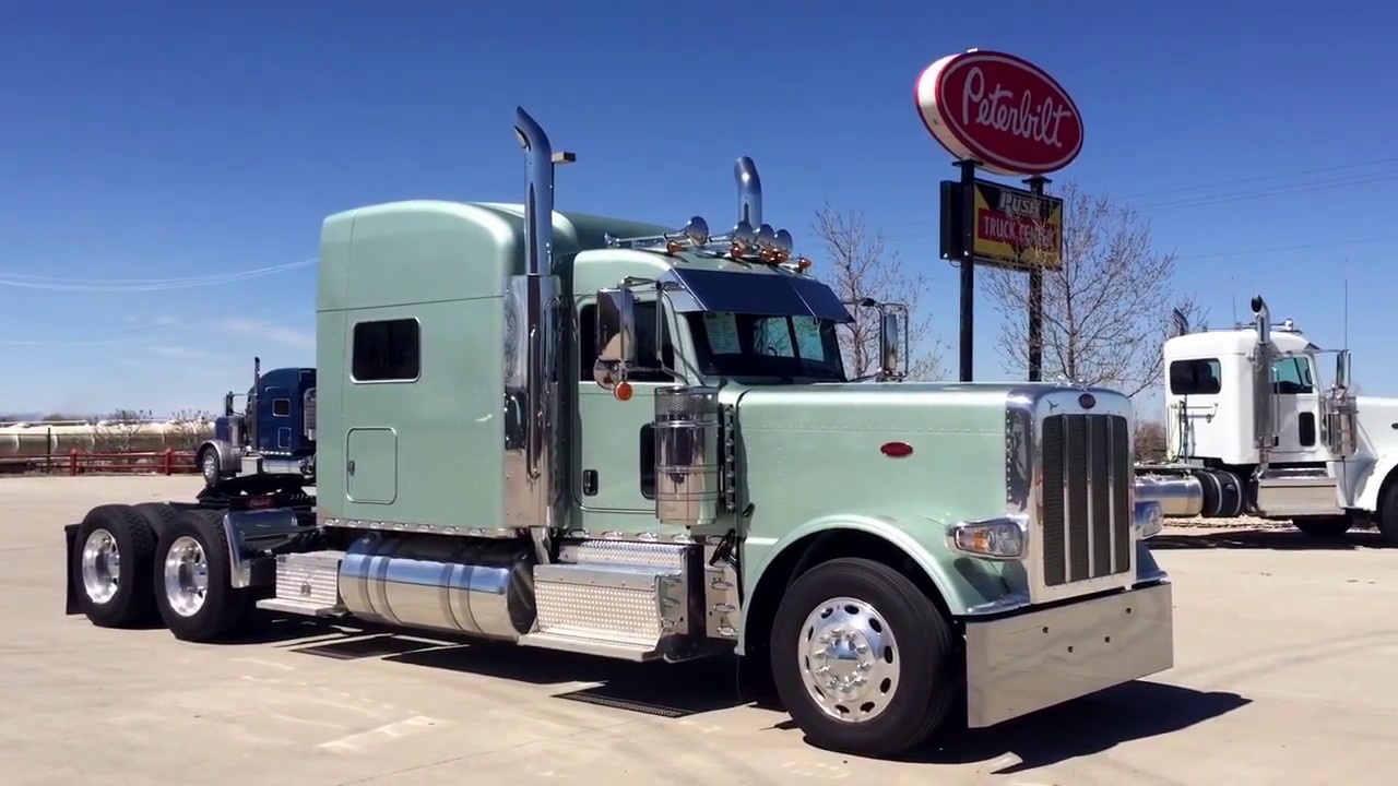 2017 Peterbilt 389, Light Moss Green - YouTube