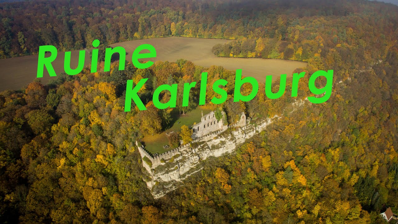 Ruine Karlsburg (Karlstadt) von oben - YouTube