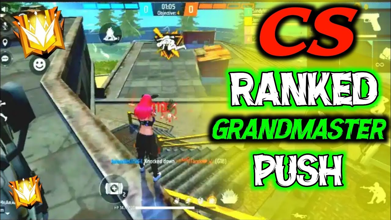 Hard Lobite CS Ranked Grandmaster Push | Garena Free Fire Gameplay ...