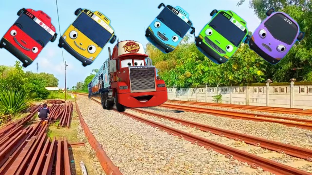 Tebak Gambar Kereta Api Lucu Berubah Bus Lani, Bus Gani, Bus Tayo, Bus ...