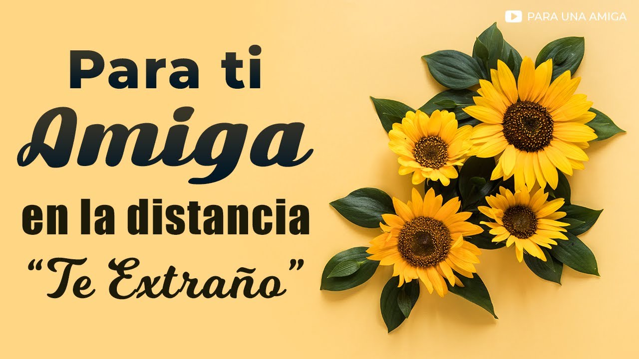 Te Extrano Amiga