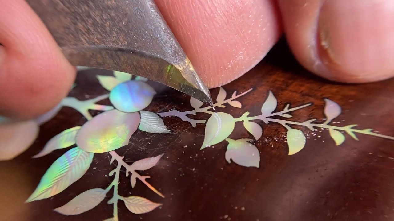 The Mother of Pearl Inlay Process by Master Craftsman | 1000 Year old ...