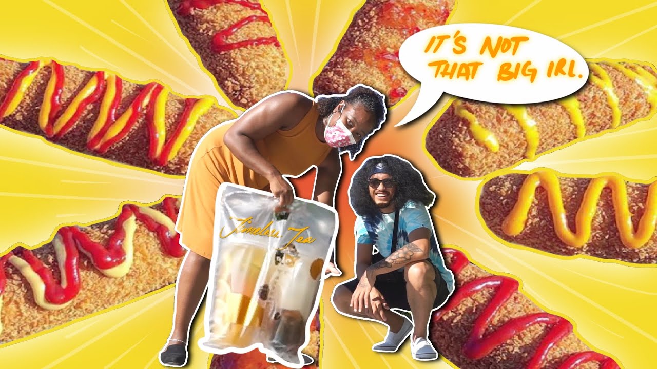 SEATTLE FOOD GUIDE : | CHEESY KOREAN RICE DOGS & BUBBLE TEA | - YouTube