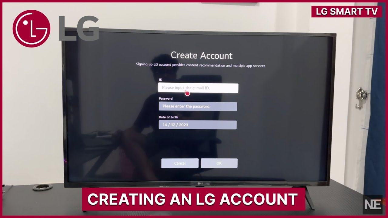 How to Create an LG Account on LG Smart TV - YouTube