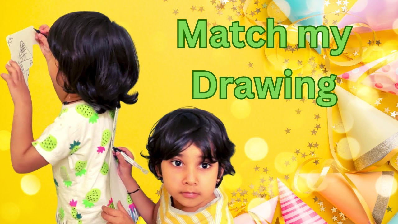 Draw on my Back !!see our drawing matching or not !!! - YouTube