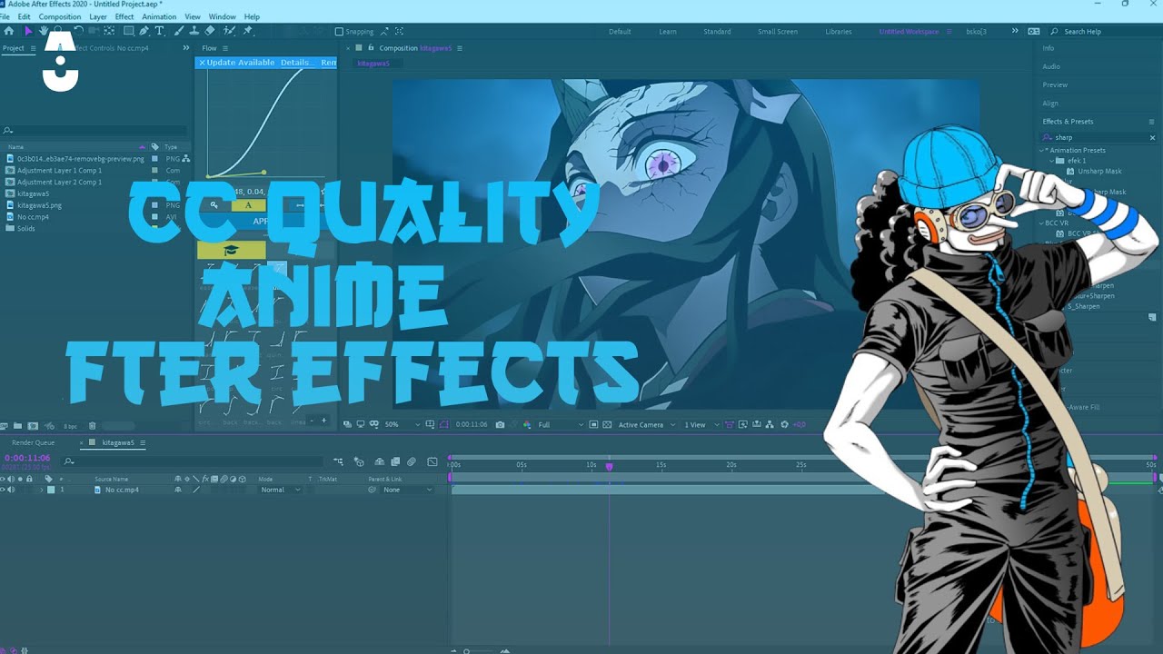Editing Anime CC Quality After Effects - YouTube