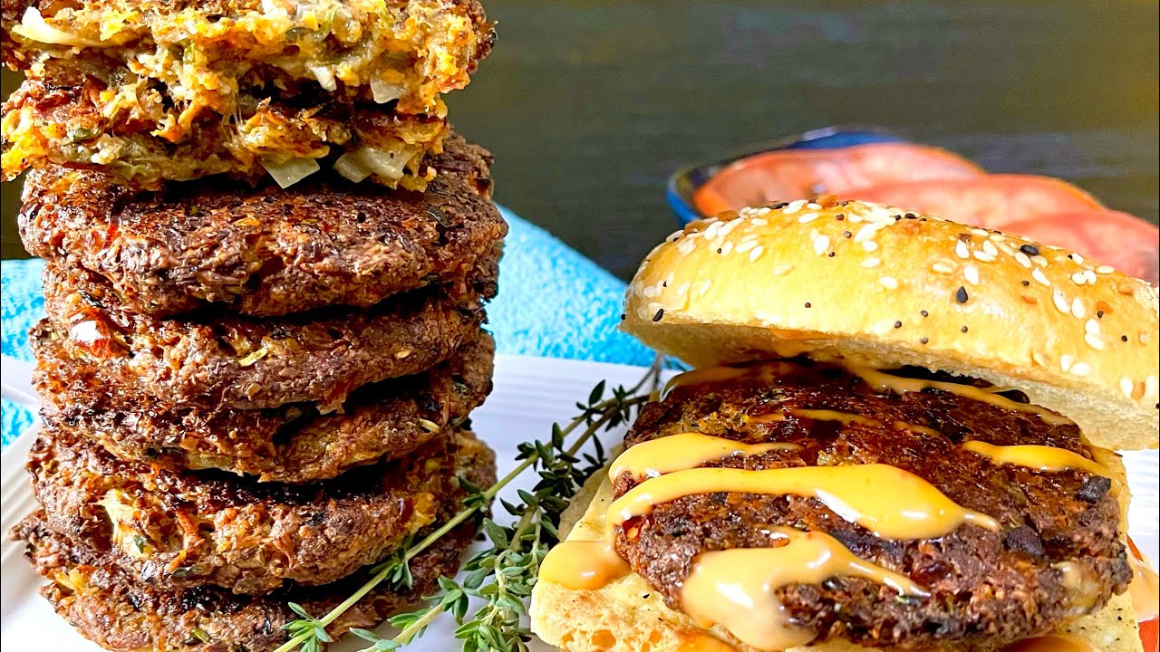 Vegetable Burger #vegeburger - YouTube