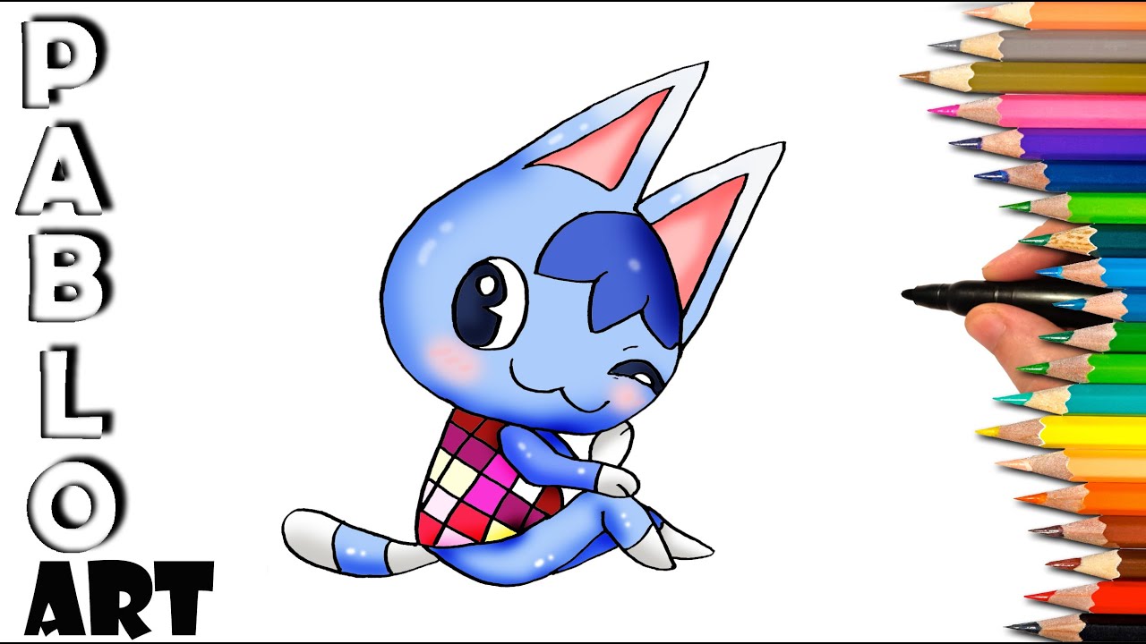 How to draw Rosie from Animal Crossing | Learn to Draw step by step ...