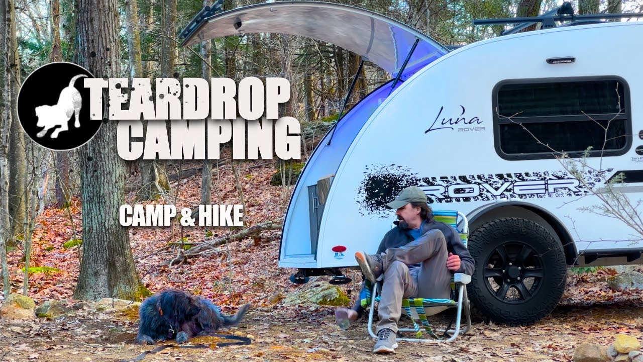 SOLO TEARDROP CAMPING. Camping in TEARDROP TRAILER ASMR [Intech Luna ...