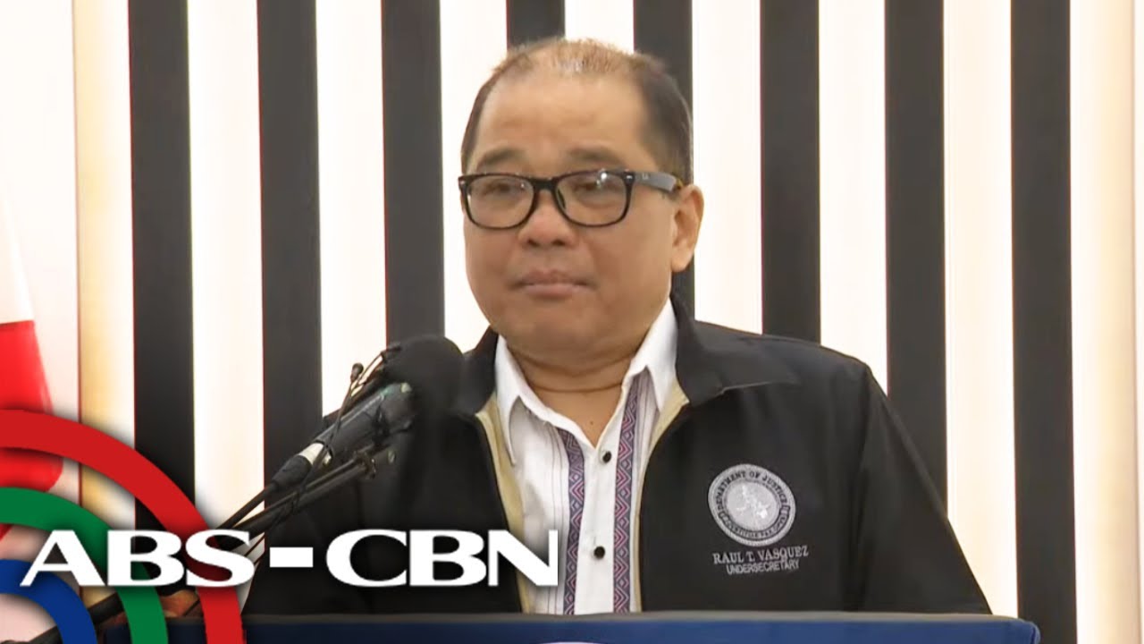 DOJ Usec. Raul Vasquez holds press briefing | ABS-CBN News - YouTube