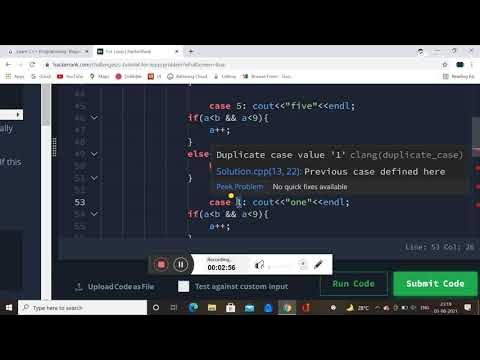 For Loop - Hackerrank solution (in c++) || c++ programming language ...