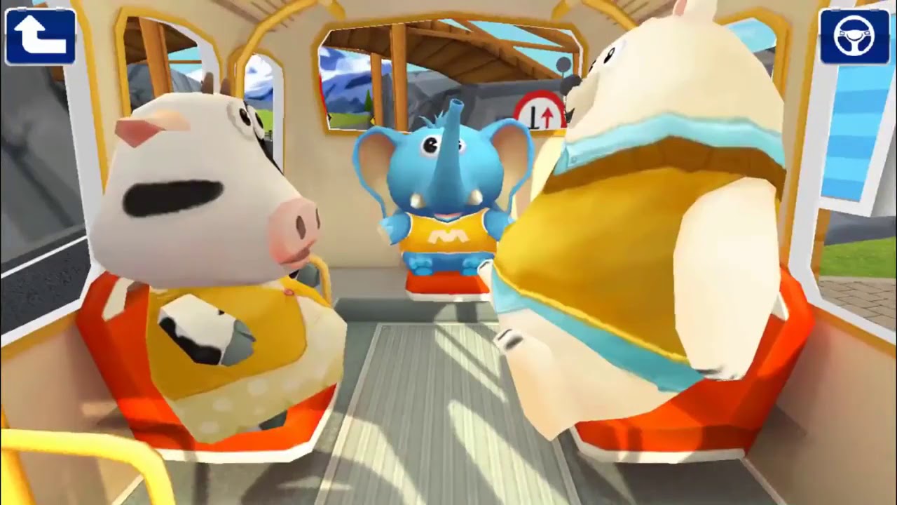 Bus Driving & Traffic Signs Symbols with Dr Panda Bus Driver Kids Games ...