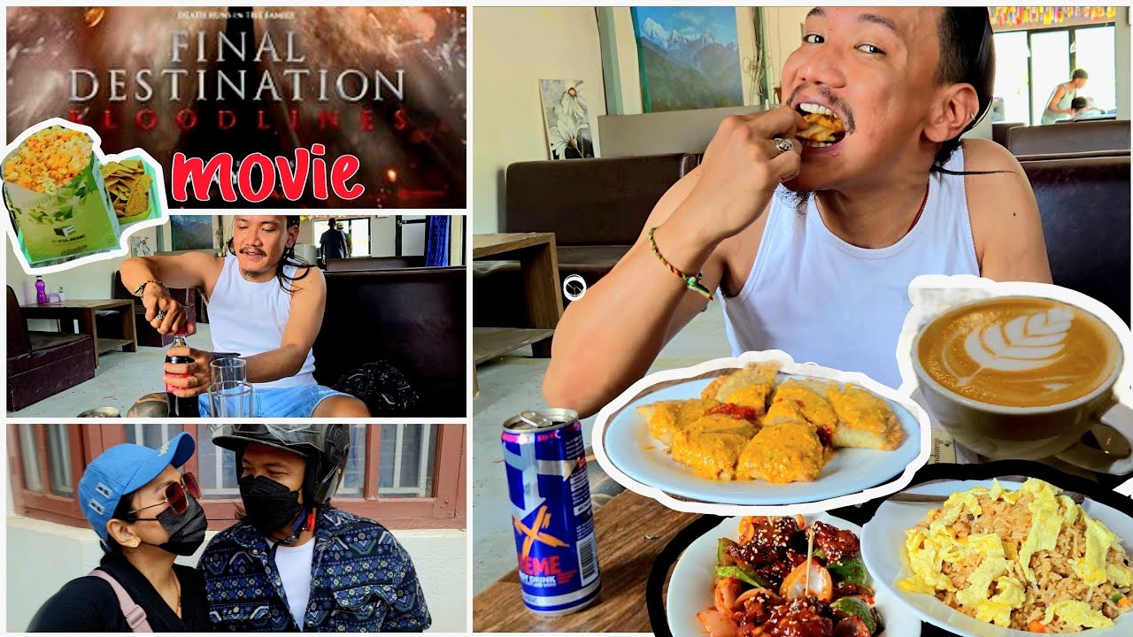 MOVIE DATE | VLOG | @bikey3142 |couple | final destination| FOOD - YouTube