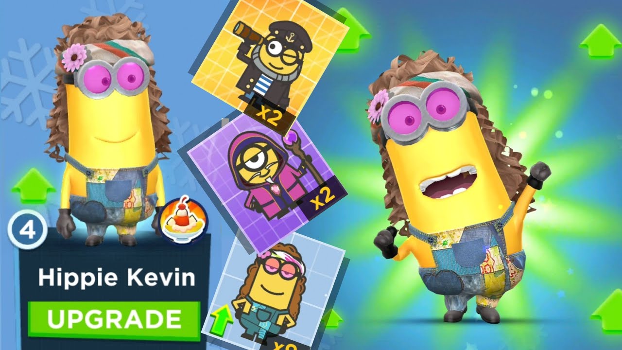 Minion Rush Hippie Kevin minion Upgrade Costume Level 5 gameplay ...