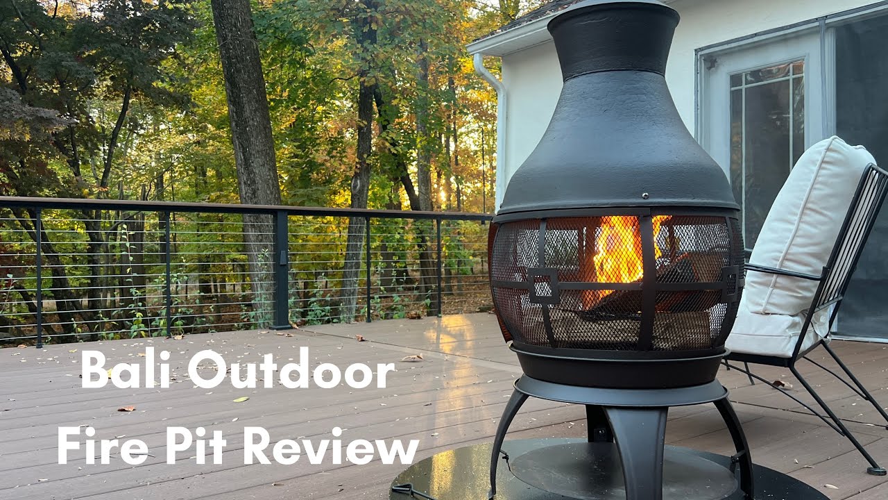Bali Outdoors Wood Burning Fire Pit Review - YouTube