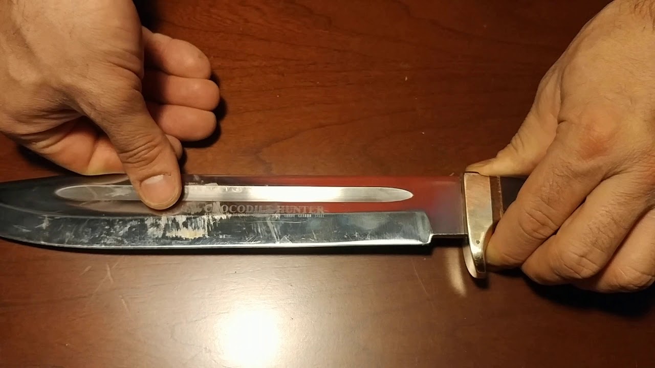 Linder Crocodile Hunter Tang - YouTube