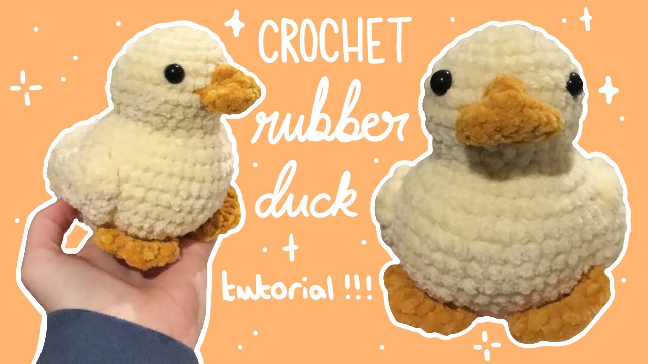 Crochet Rubber Ducky tutorial (fairly beginner friendly amigurumi ...