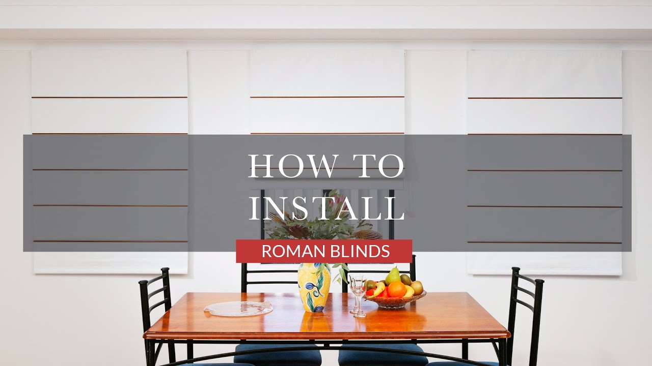 How to install Cord Control Roman Blinds - YouTube