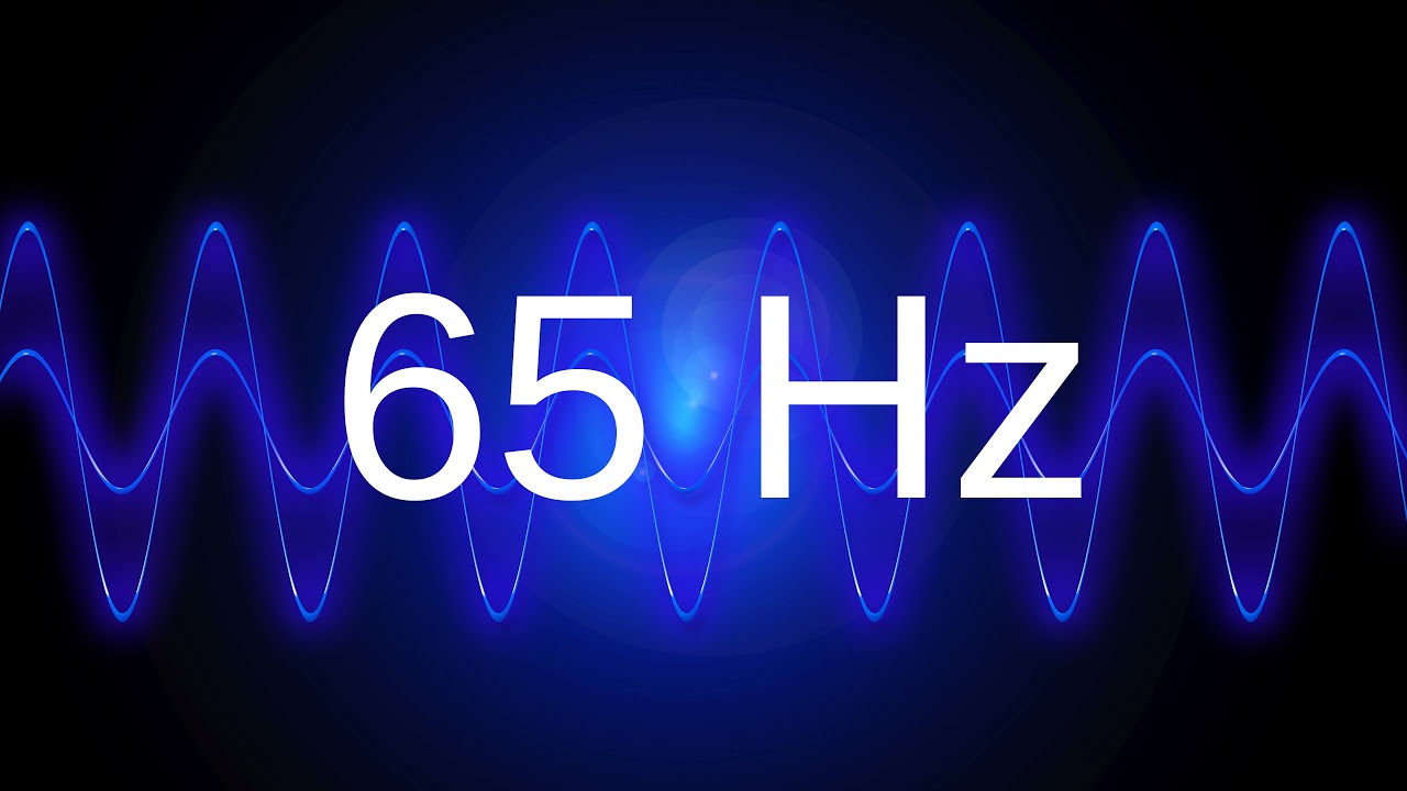 65 Hz clean pure sine wave BASS TEST TONE - YouTube
