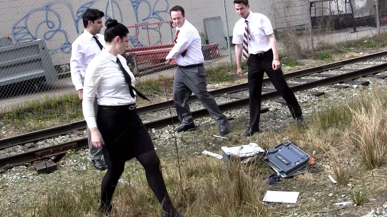 Office Space printer scene ECUAD 2012 - YouTube