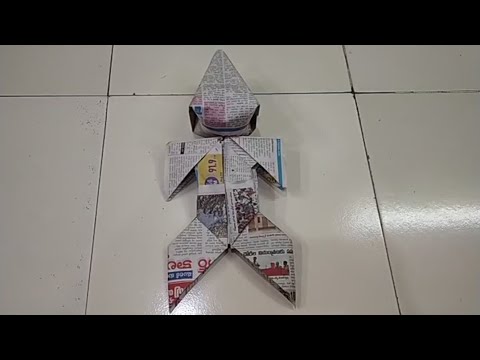 Narakasura with paper#నరకాసురుడు ఐలా చేస్కొండి#Easy crafts for Diwali ...