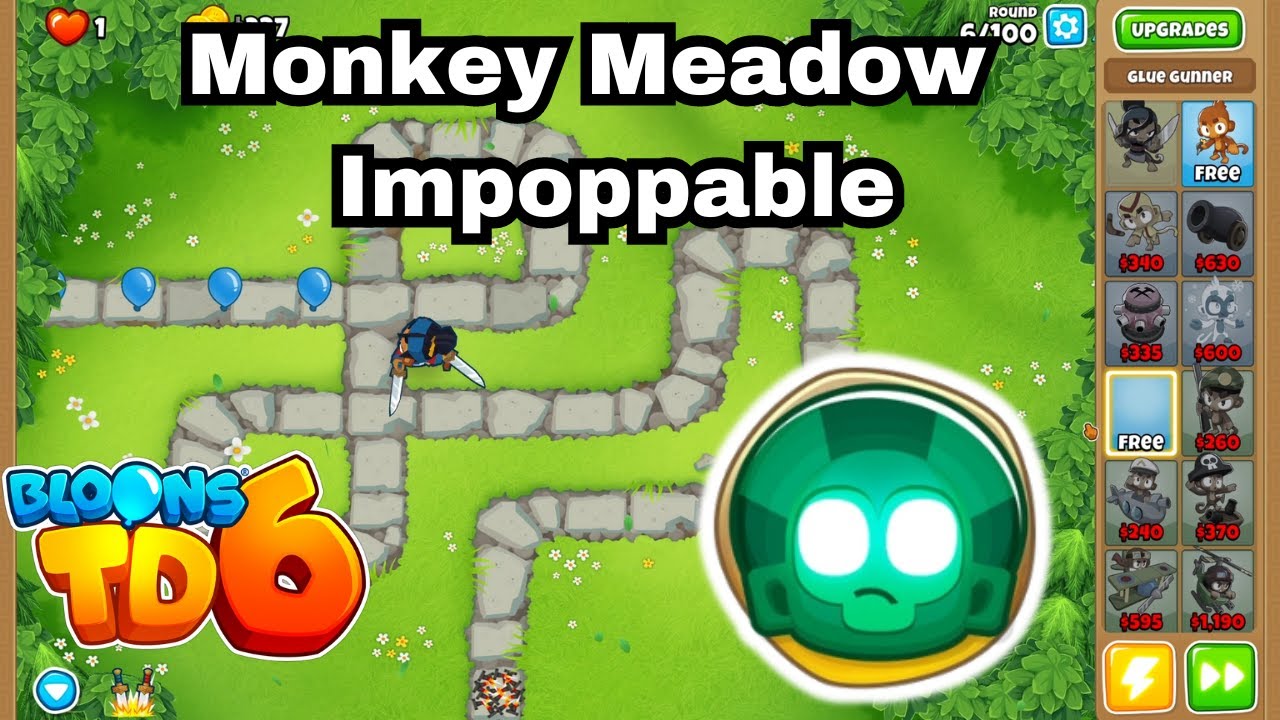 BTD6 | Monkey Meadow | 🎈 Impoppable! 🎈 - YouTube
