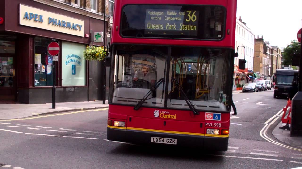 Buses in London Route 36 PVL398 LX54GZK Plaxton President Volvo B7TL ...