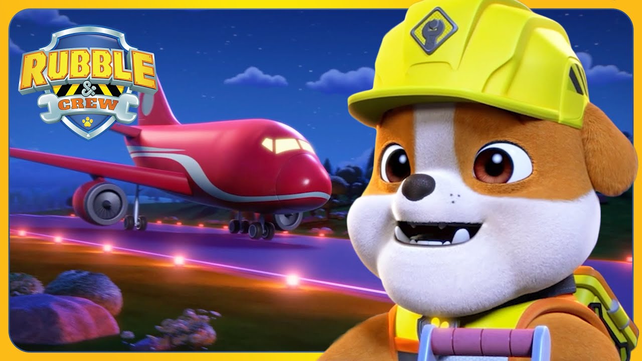 Rubble and Crew build an Airplane Runway! ️ | Rubble and Crew ...