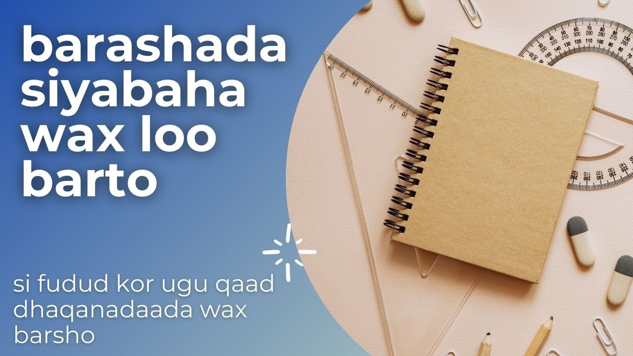 DAAWO:barashada sida wax loo barto - YouTube