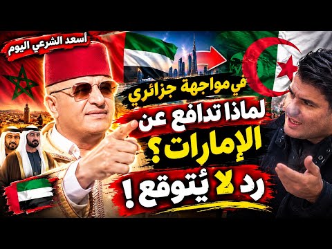  أسعد الشرعي اليوم : في مواجهة جزائري: لماذا تدافع عن الإمارات؟.. رد لا يُتوقع! #اسعد_الشرعي 