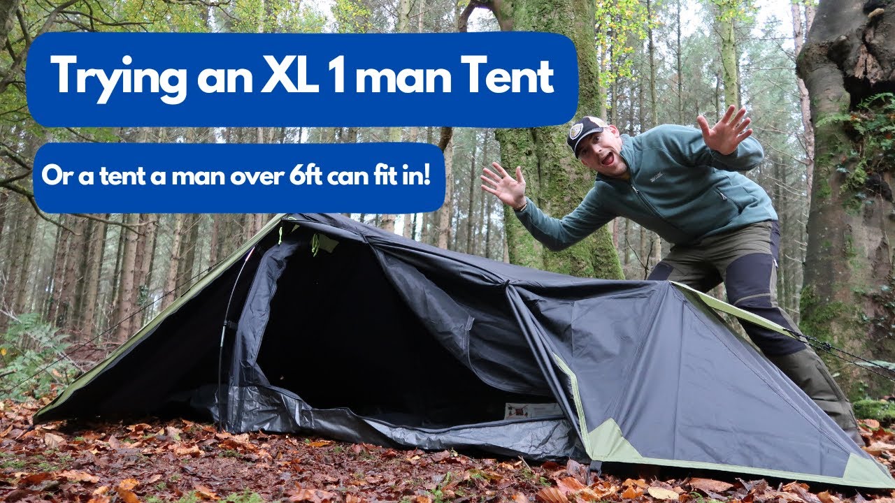 A tent I can actually Fit in! Highlander XL 1 man tent Test. - YouTube