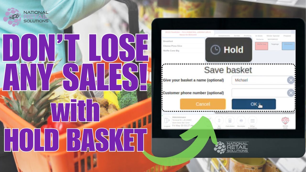 NRS Hold Basket Feature Tutorial - YouTube