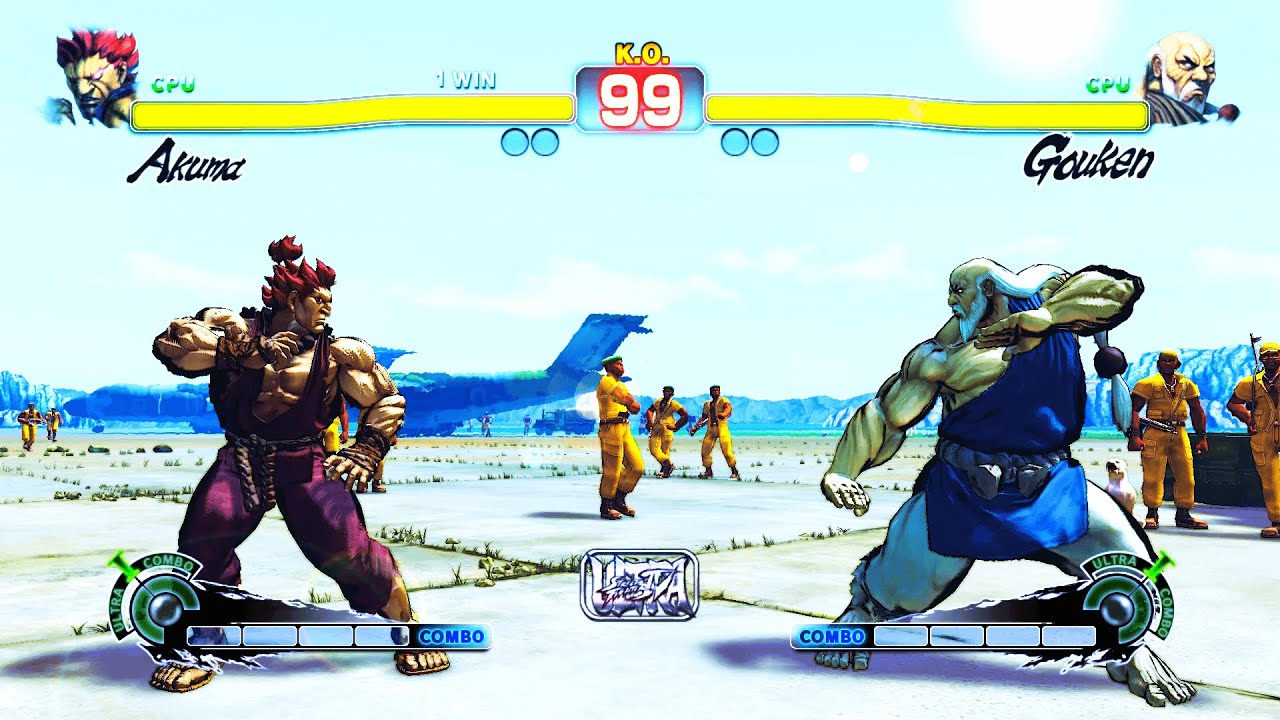 Akuma vs Gouken (Hardest) Street Fighter 4. - YouTube