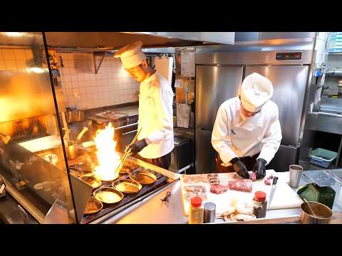 ステーキ一筋３０年の凄腕シェフが鉄板の上で次々と焼き上げる絶品ステーキ＆ハンバーグ！